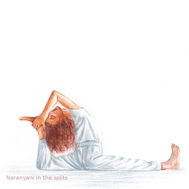 The beauty of the splits – Yoga Drawings